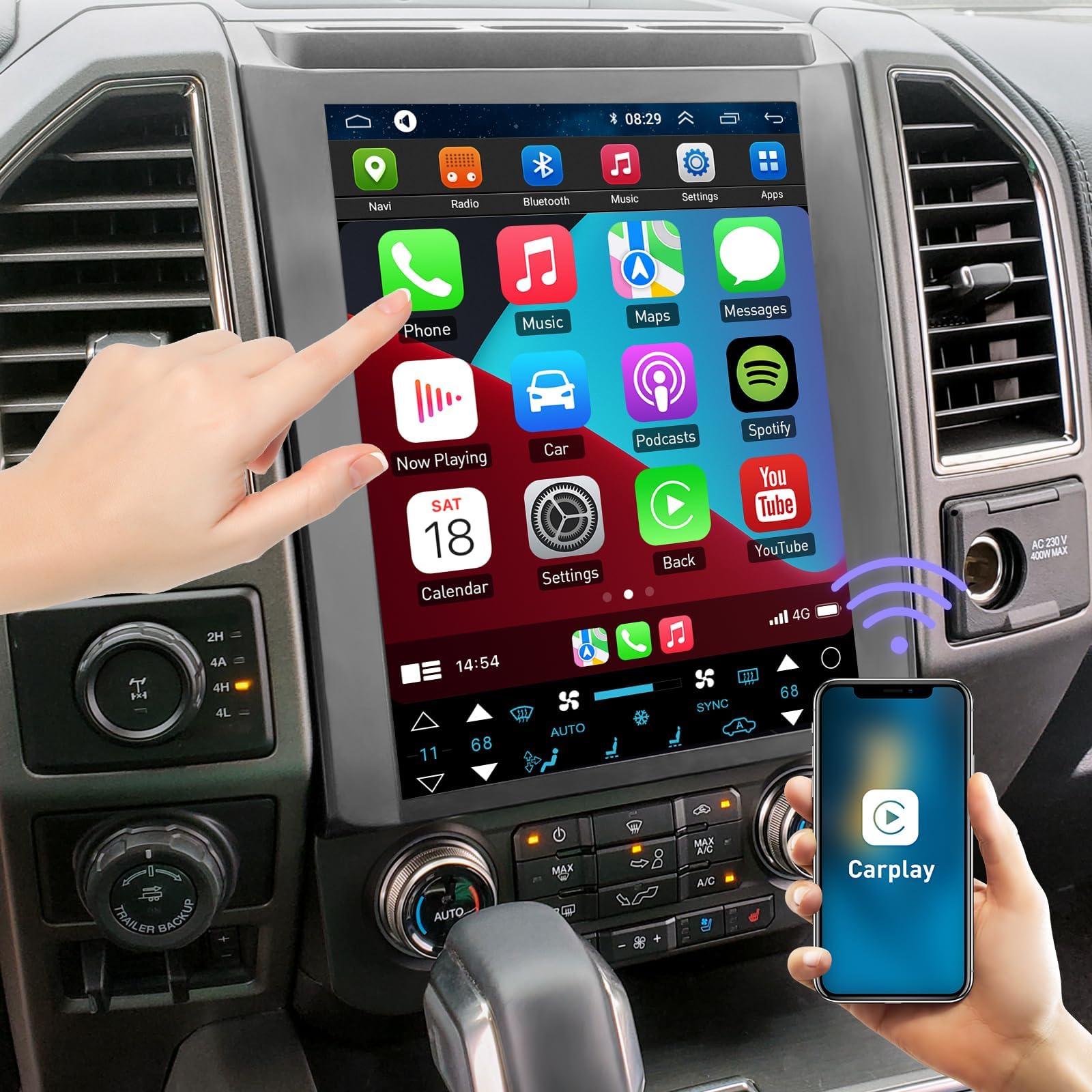 Amazon.com: for Ford F150-Stereo-Upgrade 2015 2016 2017 2018 2019 2020 ...