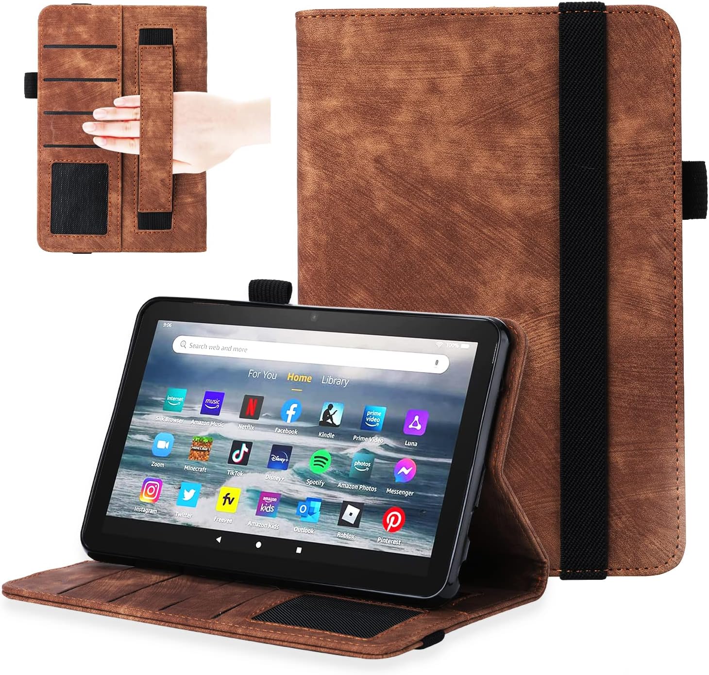 Amazon.com: JGY iPad 10 case Leather (iPad 10th Generation 2022),iPad ...