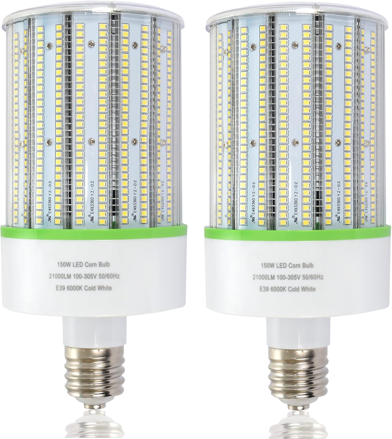 TJBB 2 Pack 150W E39 Large Mogul Base LED Bulb, LED Corn Cob Light Bulb ...