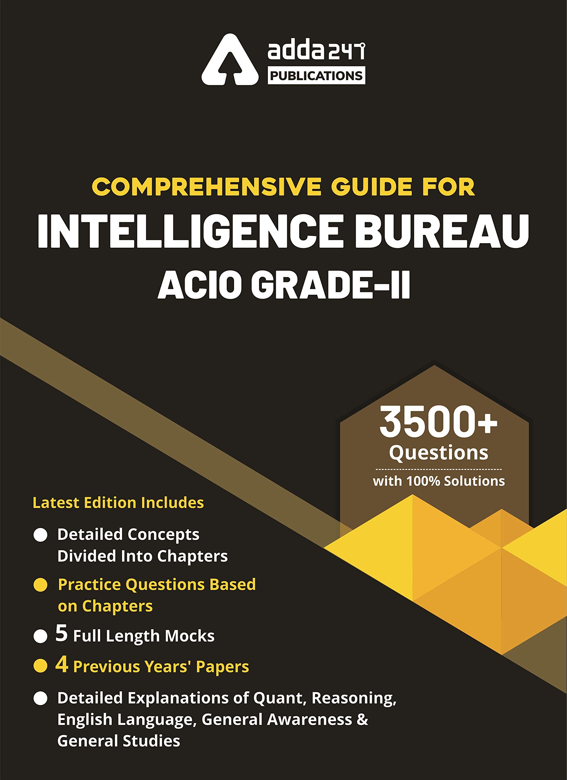 Buy Book for Intelligence Bureau ACIO Grade-II 2023-2024 Exam English ...