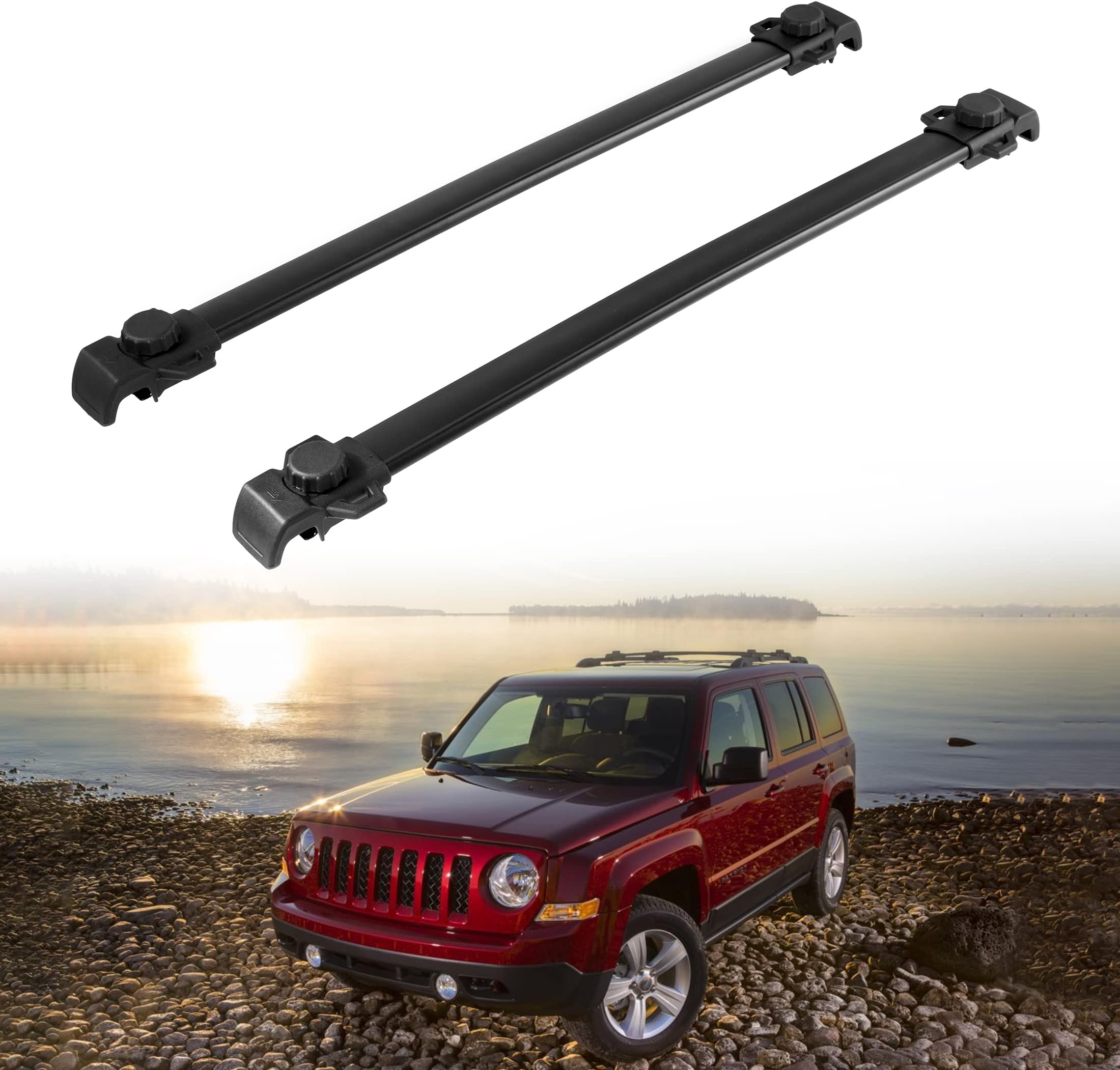 Amazon.com: Upgraded Cross Bars fit for Jeep Patriot 2007-2014 2015 ...