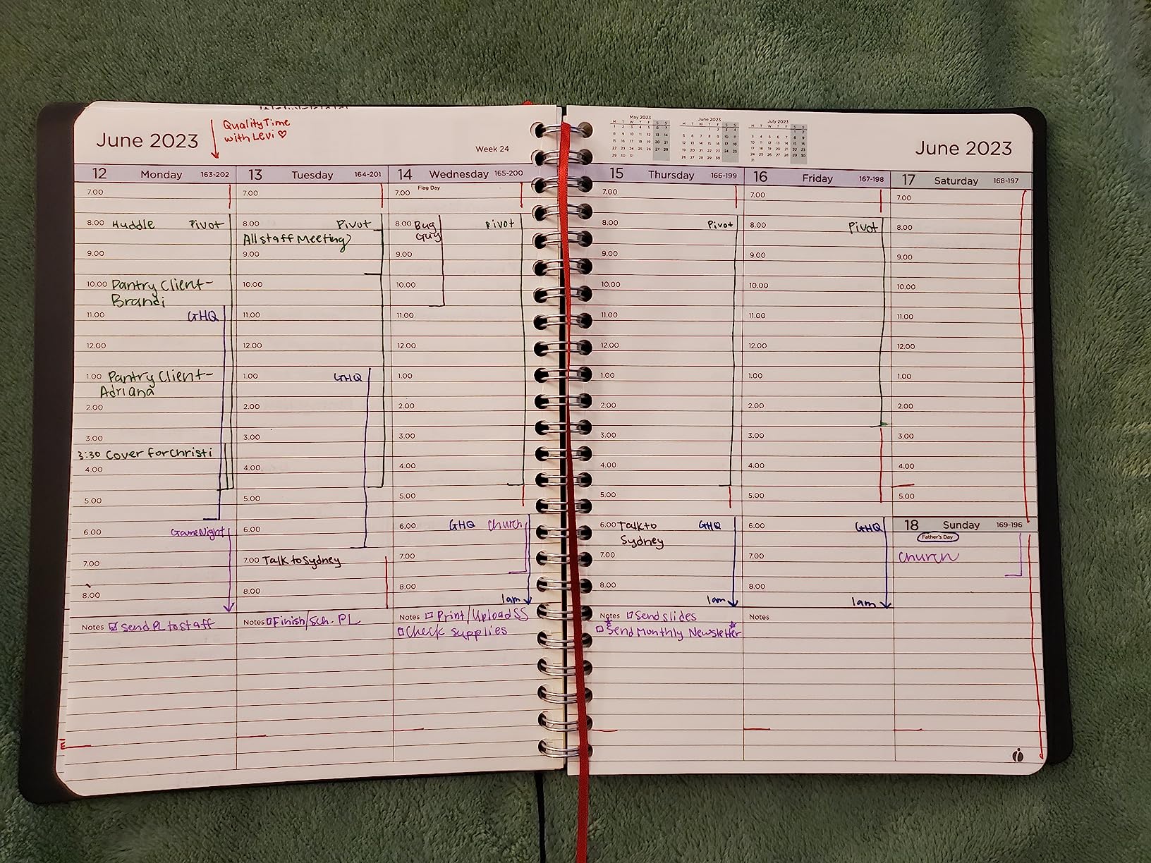 $3/mo - Finance Academic Planner 2023-2024 - Hourly 2023-2024 Planner ...