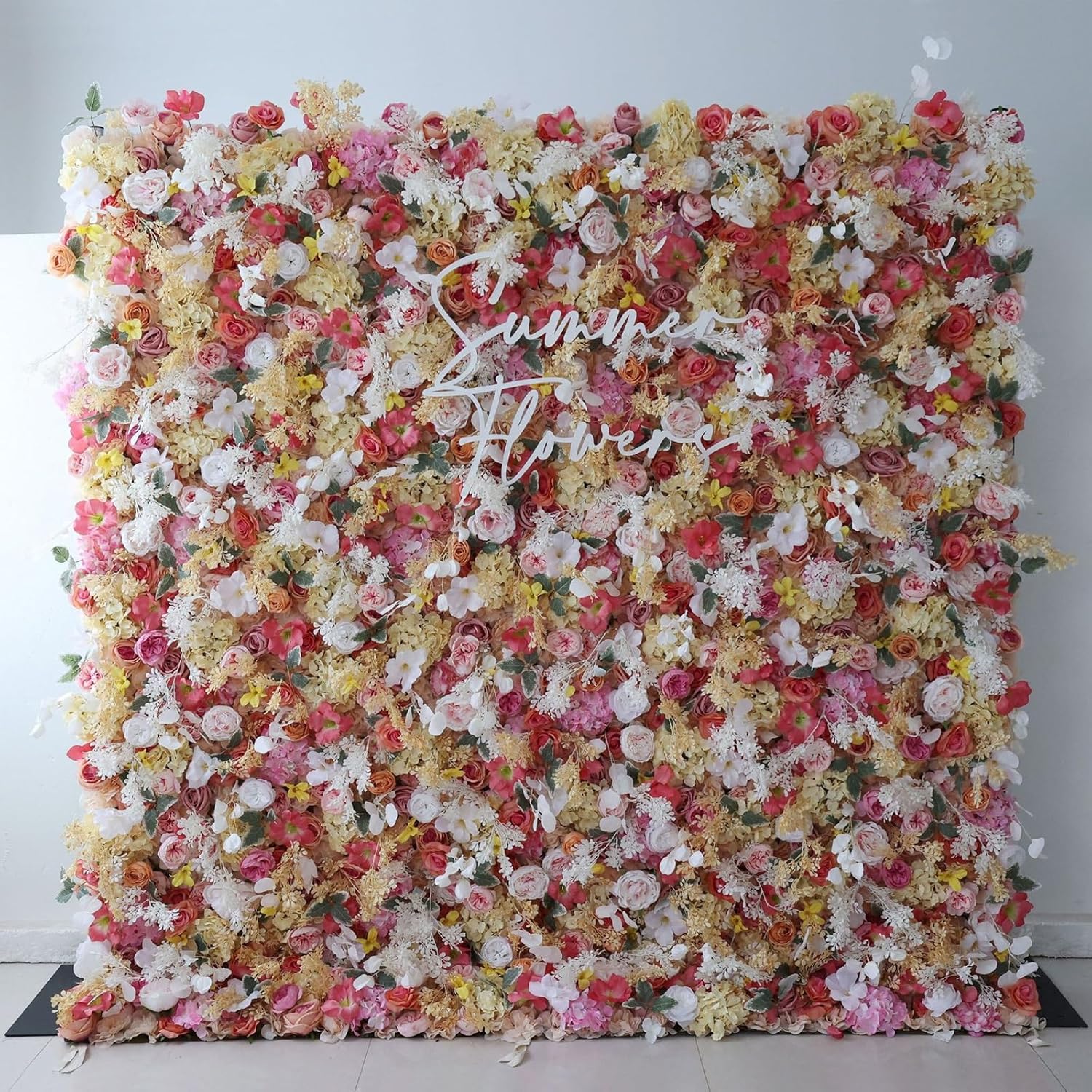 Amazon.com: Handmade colorful flowers rose wall Large Artificial Flower ...
