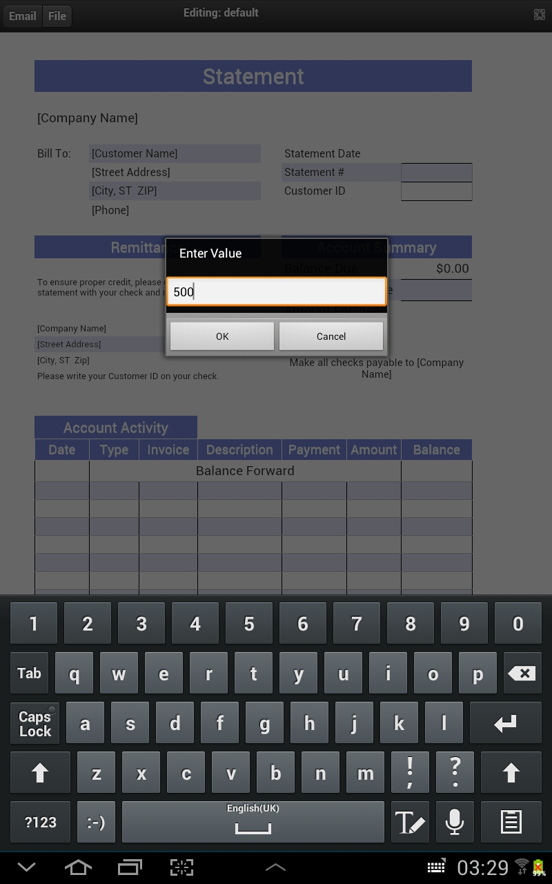 Billing Invoice - App on Amazon Appstore