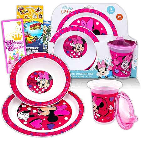 Amazon.com | Zak Designs Disney Kids Dinnerware Set 3 Pieces, Durable ...