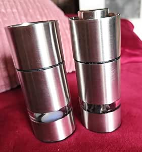Amazon.com: Mr. Dudley Set of 2 Silver Echo Peppermill and Salt Shaker ...