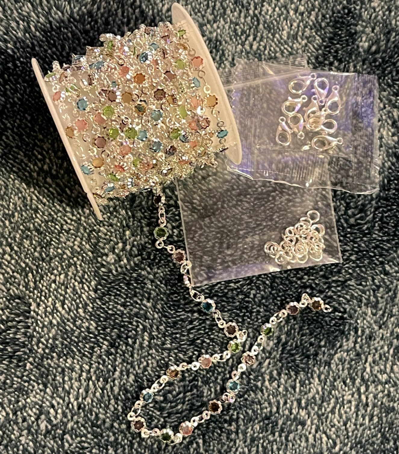 Amazon.com: YOUBEIYEE 4 Yard Silver Plated Brass Chain for Jewelry ...