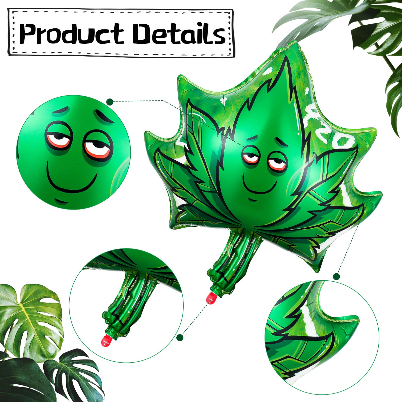 Snapklik.com : 9 Pcs 420 Weed Aluminum Balloon Decorations Set 420 ...