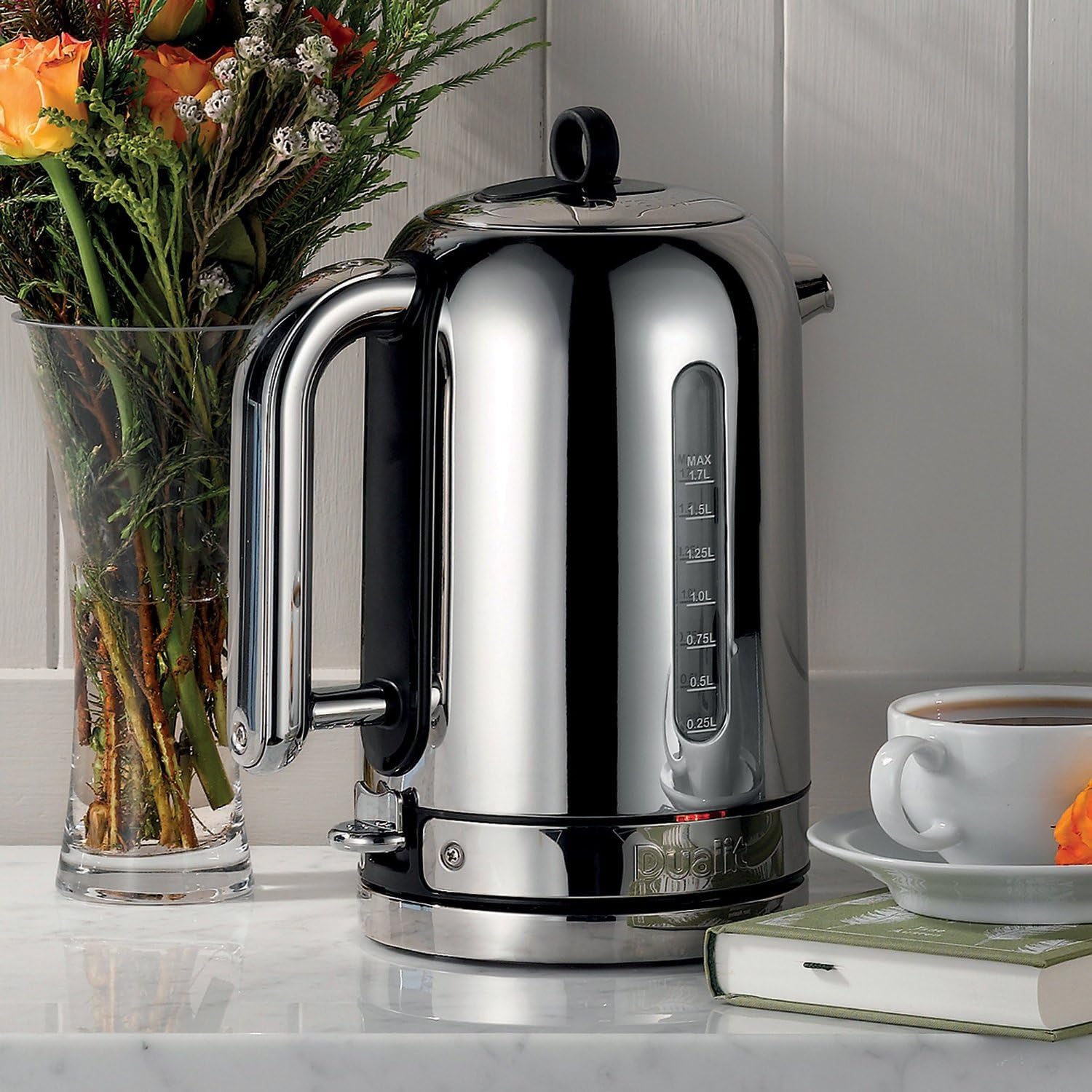 Dualit CVJK13 Classic Kettle | Polished Stainless Steel with Copper ...