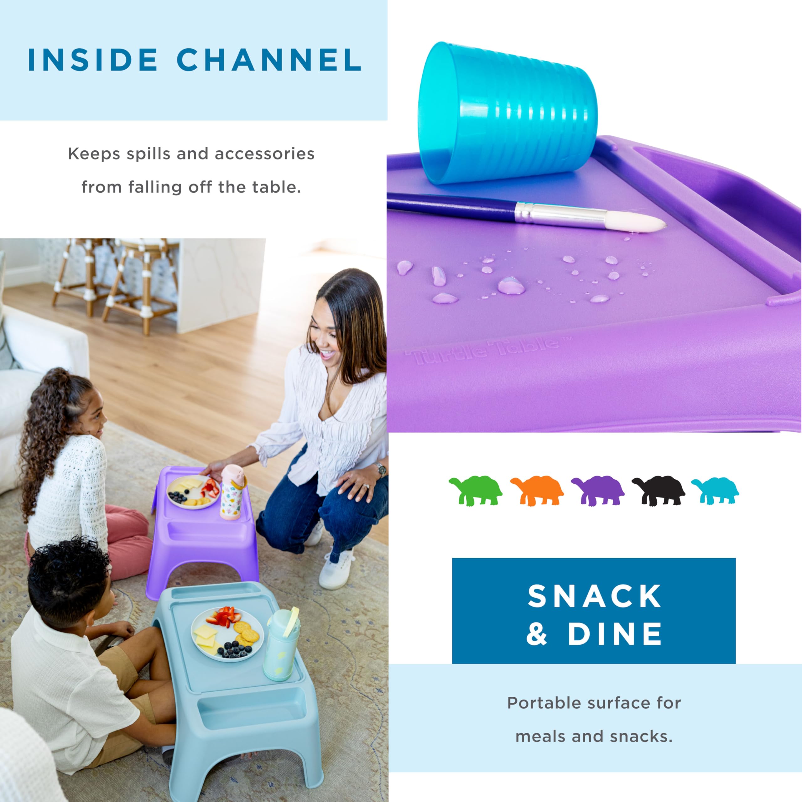 Snapklik.com : LapGear Turtle Table Kids Activity Lap Desk Tray