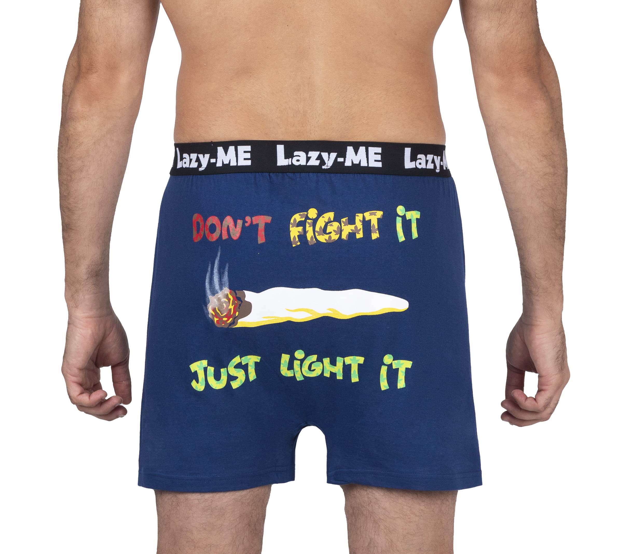 Lazy Me Men's Funny Novelty Boxer Shorts Humorous Underwear, Gag Gifts ...