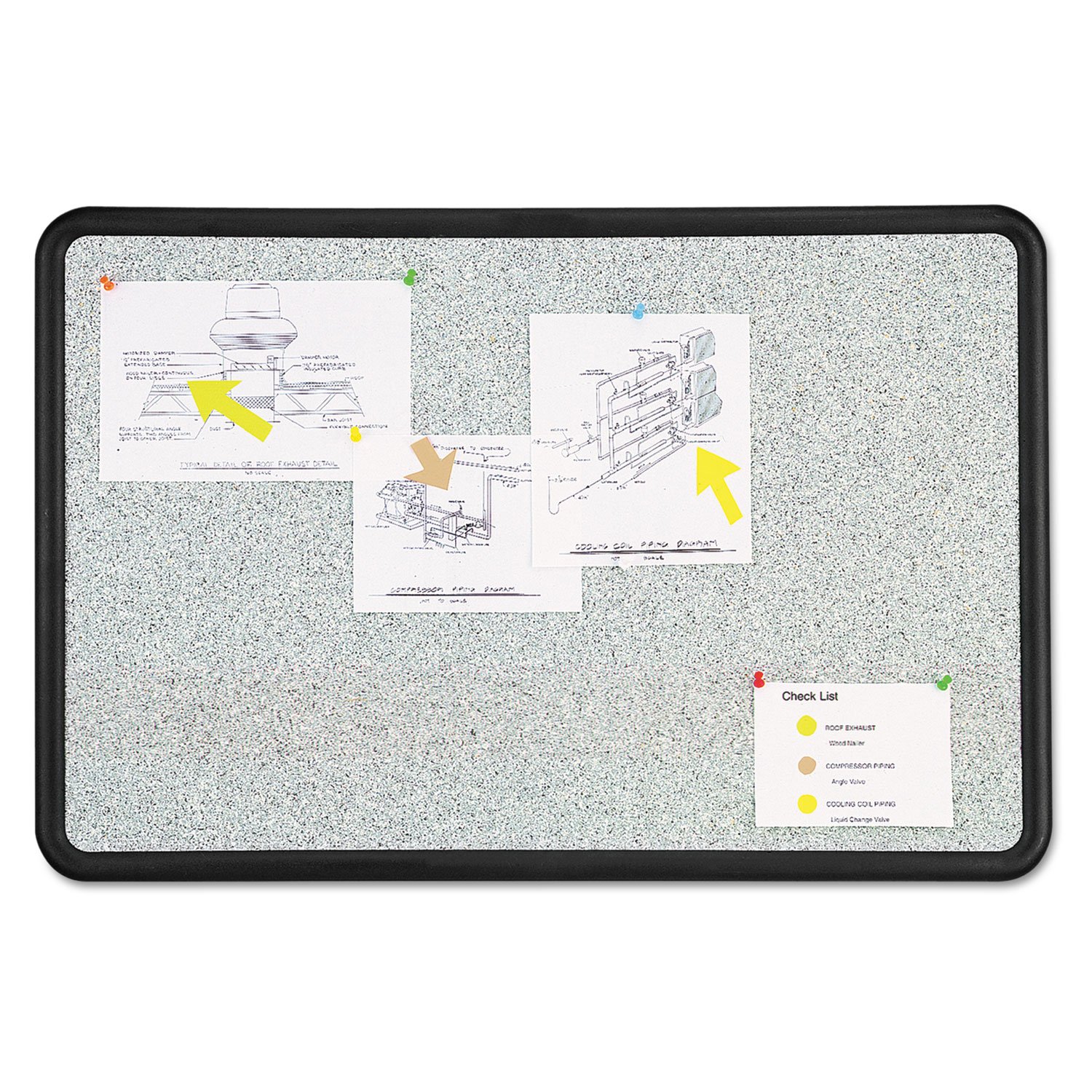 Contour Tack Wall Mounted Bulletin Board Size: 2' H x 3' W