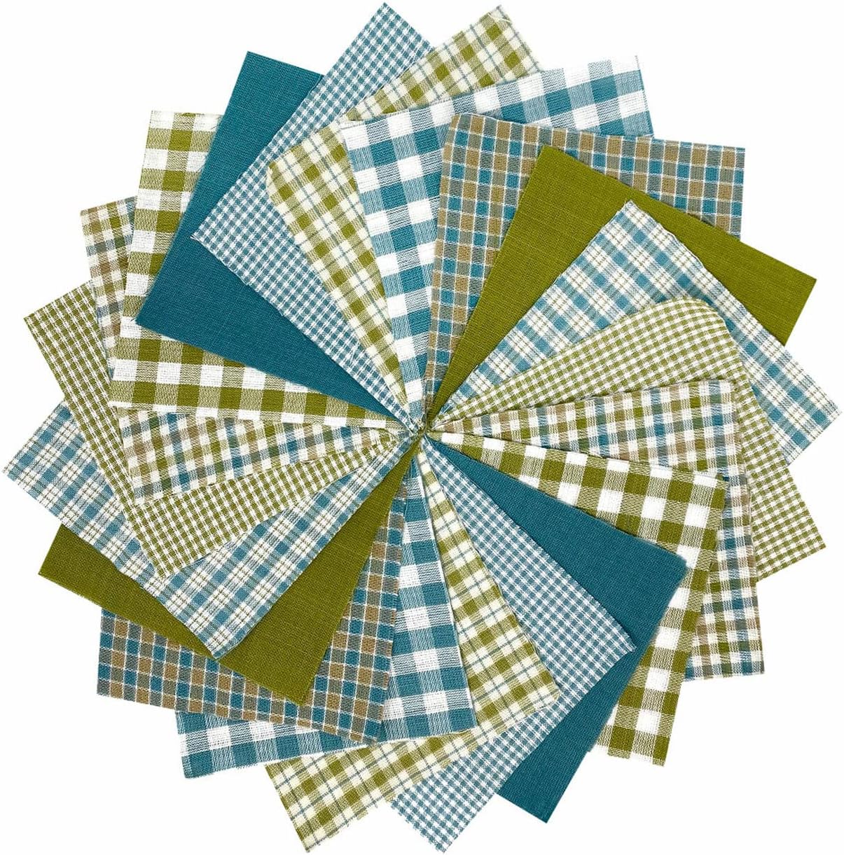 Amazon.com: 40+ Bluegrass Charm Pack, 6 inch Precut Cotton Homespun ...