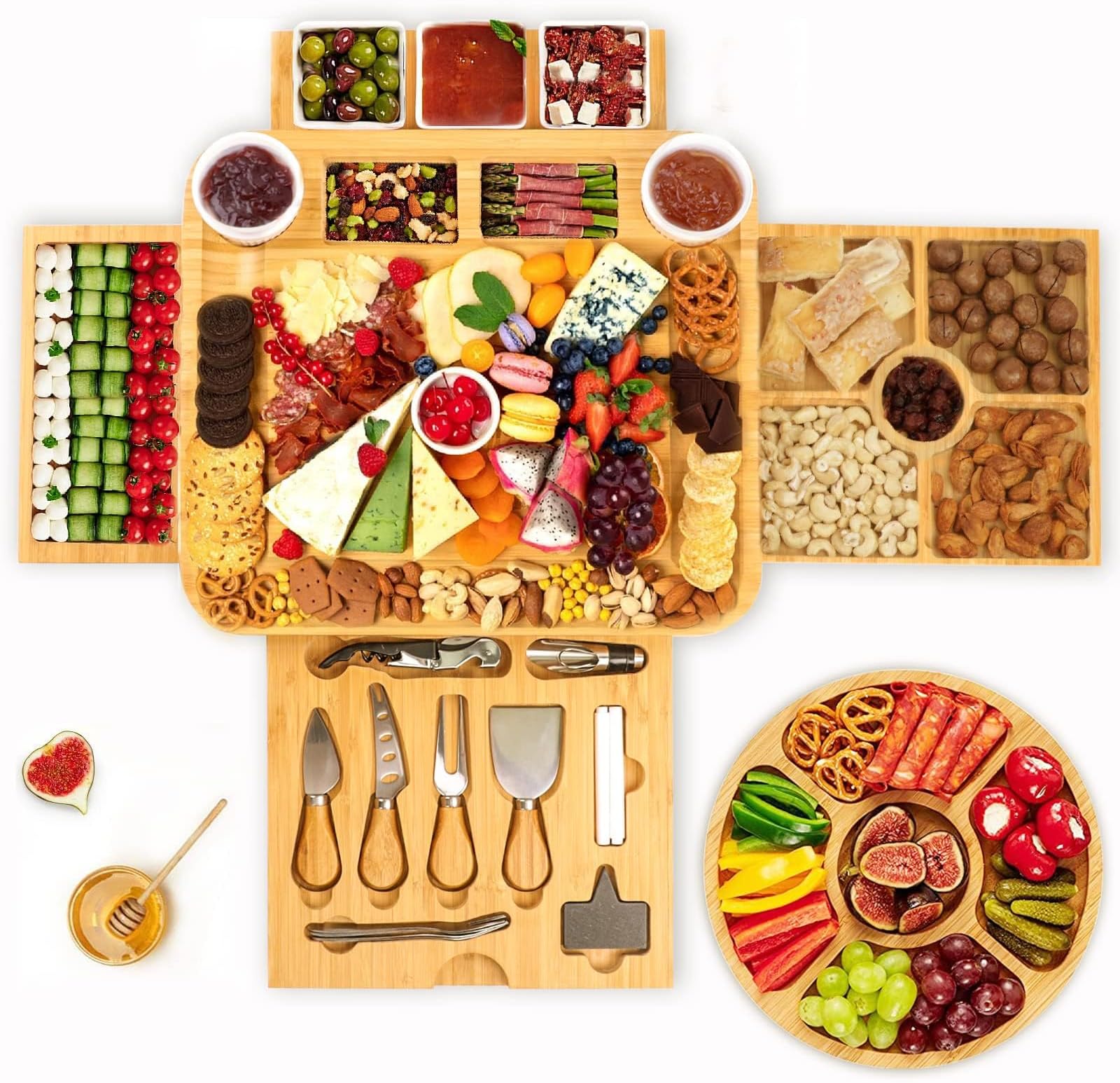 Amazon.com: SMIRLY Charcuterie Boards Gift Set: Charcuterie Board Set ...