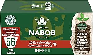 Nabob 100% Colombian Coffee Certified Compostable Pods, 546 g Box ...
