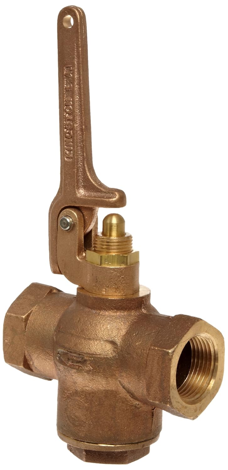 Kingston 305A Series Brass Quick Opening Flow Control Valve, Pull Lever ...