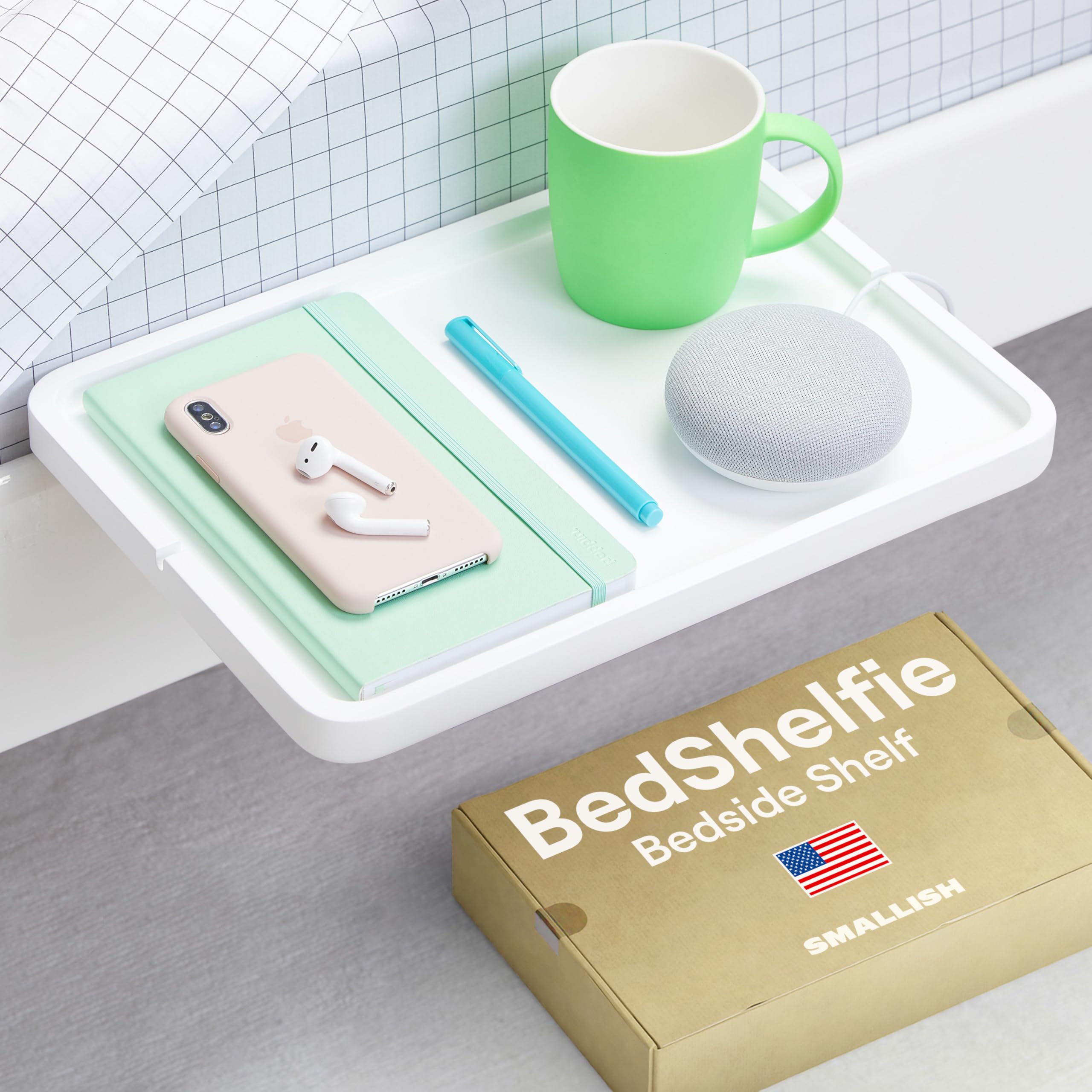 Snapklik.com : BedShelfie Bedside Shelf For Bunk Bed & Top Bunk ...