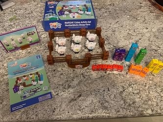 Amazon.com: hand2mind Numberblocks Sheep Farm MathLink Cubes Activity ...