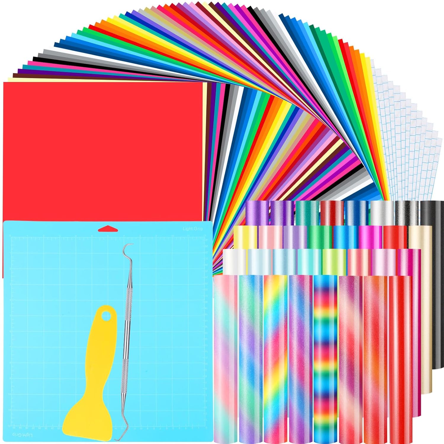 Amazon.com: Fulmoon 160 Pcs Removable Vinyl Kit Include 104 Permanent ...