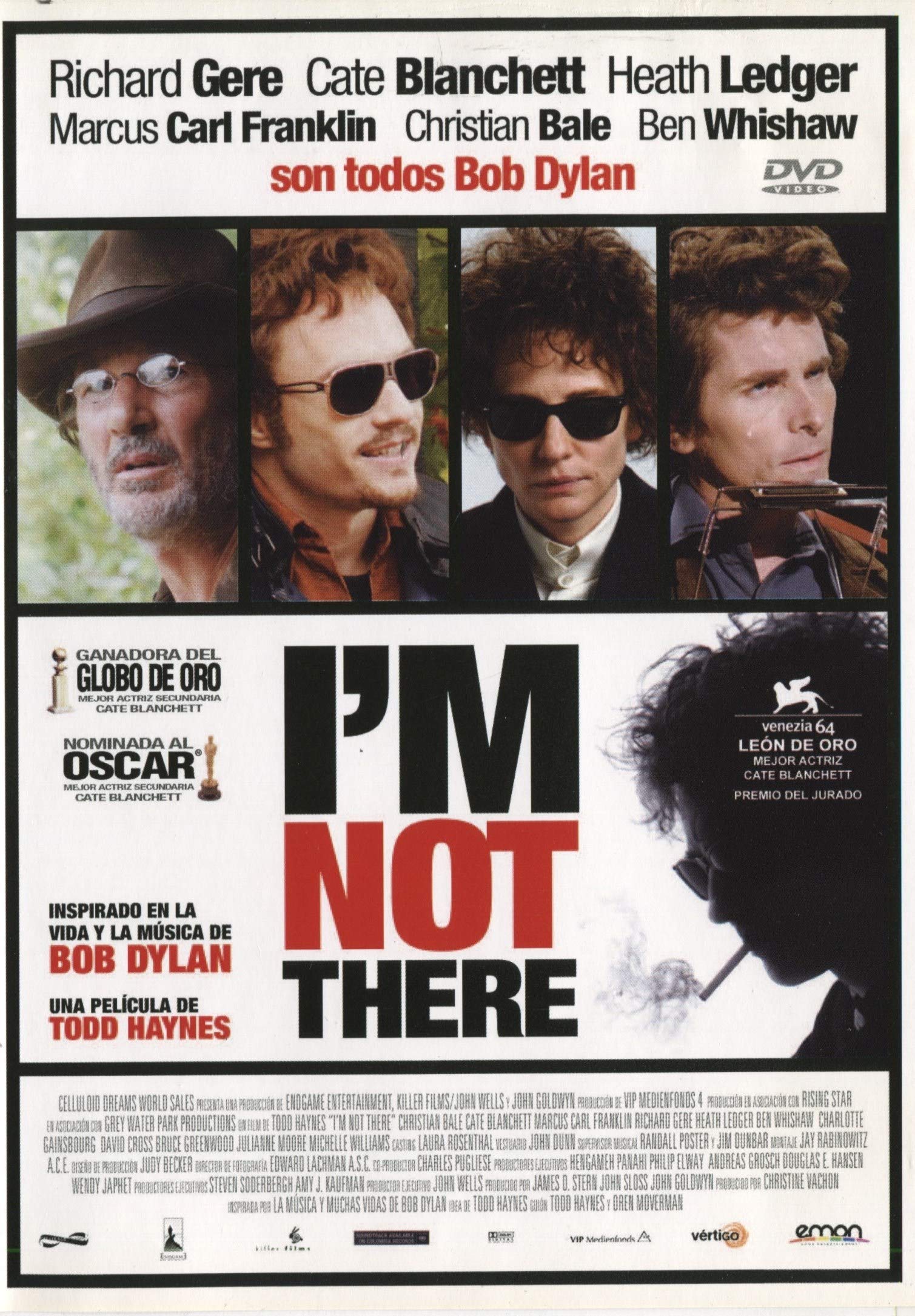 I'm Not There [DVD]: Amazon.es: Richard Gere, Cate Blanchett, Heath ...