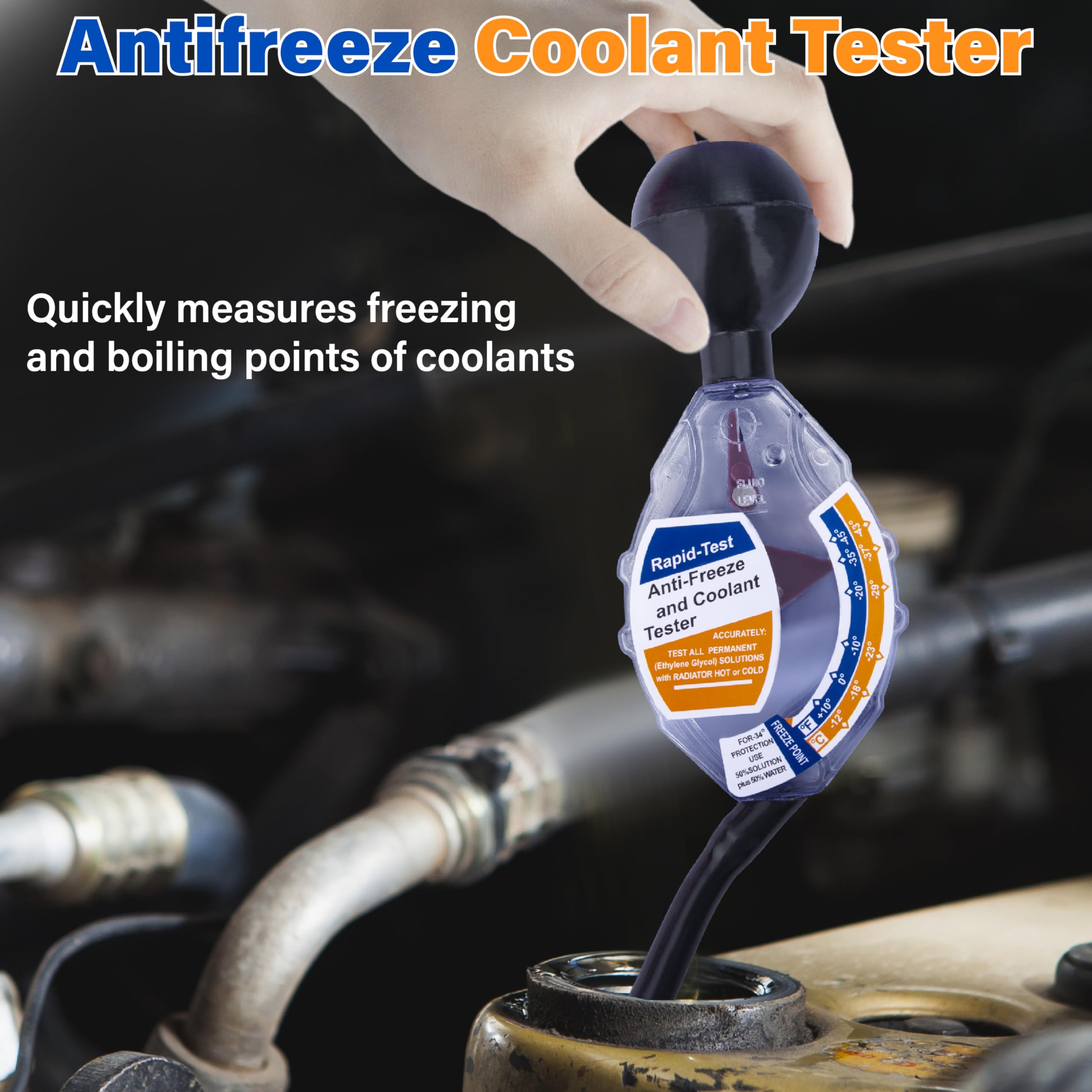 Snapklik.com : Antifreeze Coolant Tester, Coolant Test Strips, C And F ...