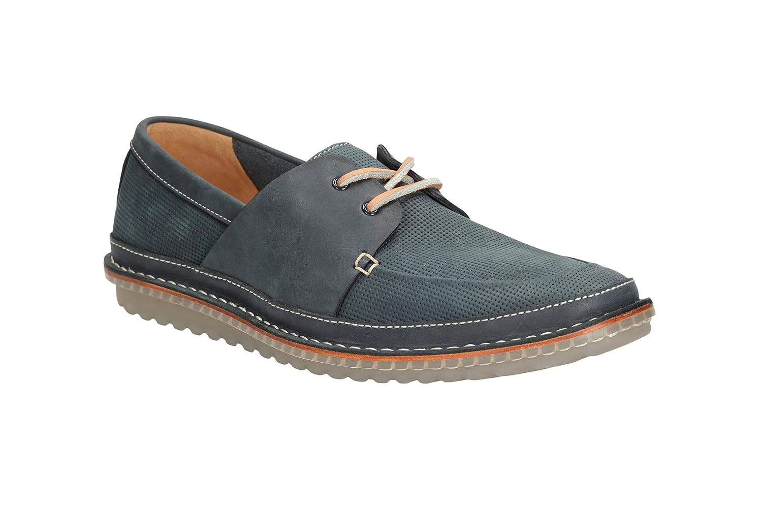 Buy Clarks Men's Dark Blue Leather Sneakers - 11 UK at Amazon.in