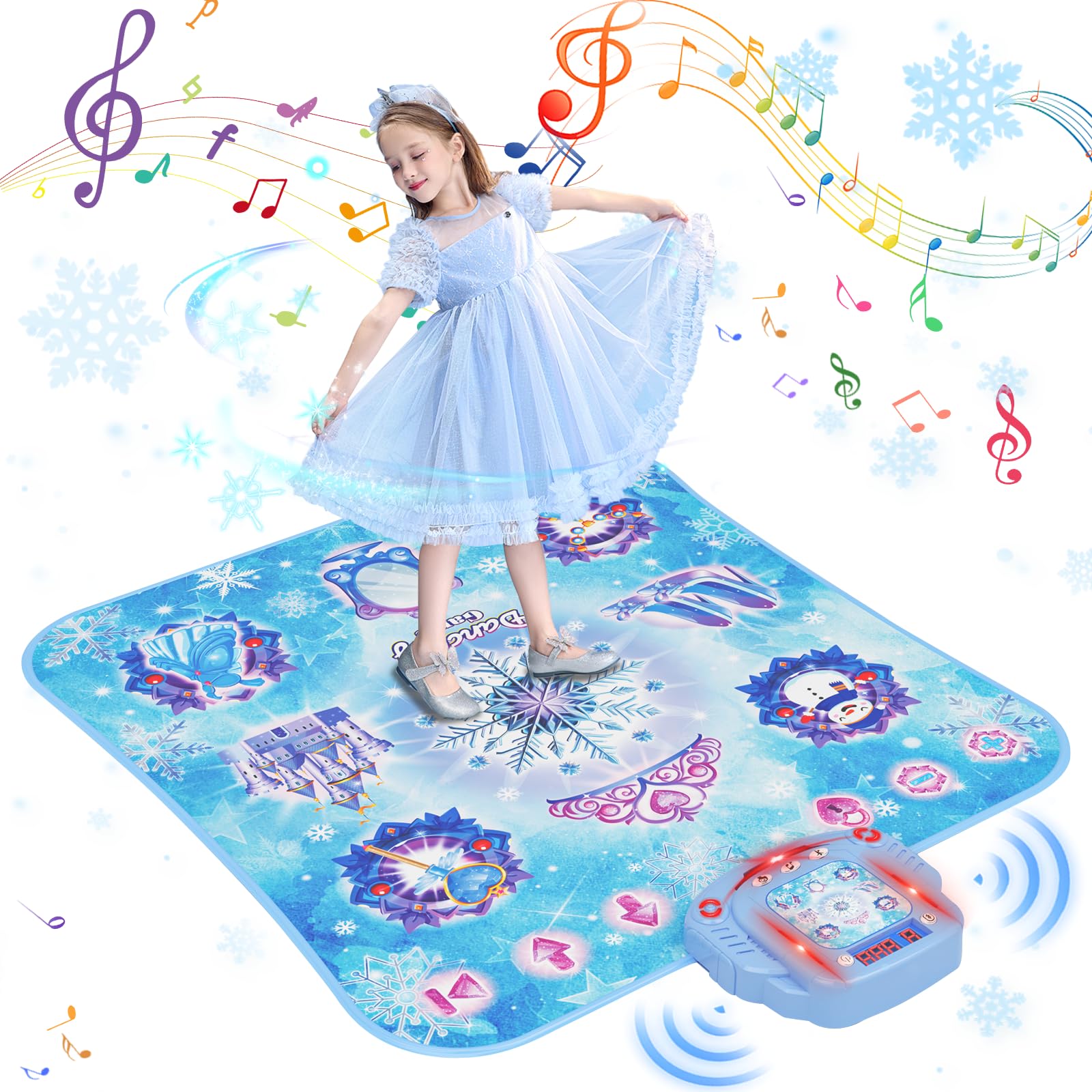 Interactive Light-up Dance Game Mat BKM Dance Mat For Kids – 6 Light-Up ...