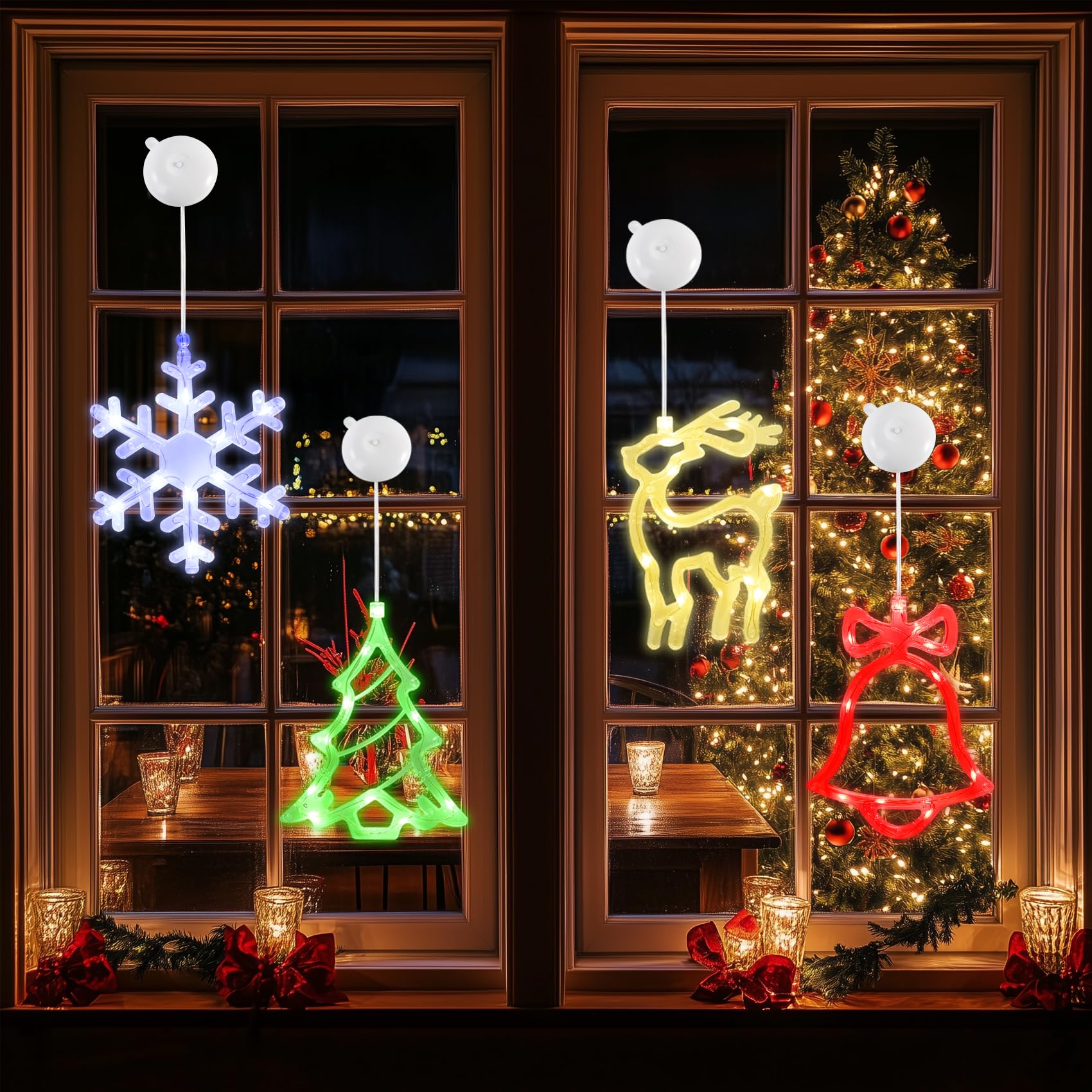 Amazon.com: Window Lights Christmas Decor, Christmas Window Lights with ...