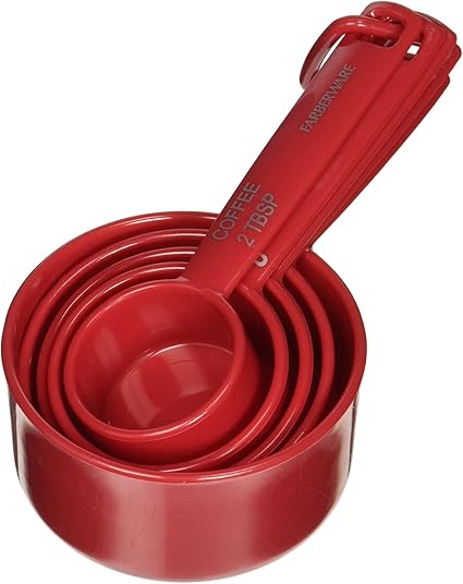 Amazon.com: Farberware Professional Measuring Cups (Red, Set of 5 ...