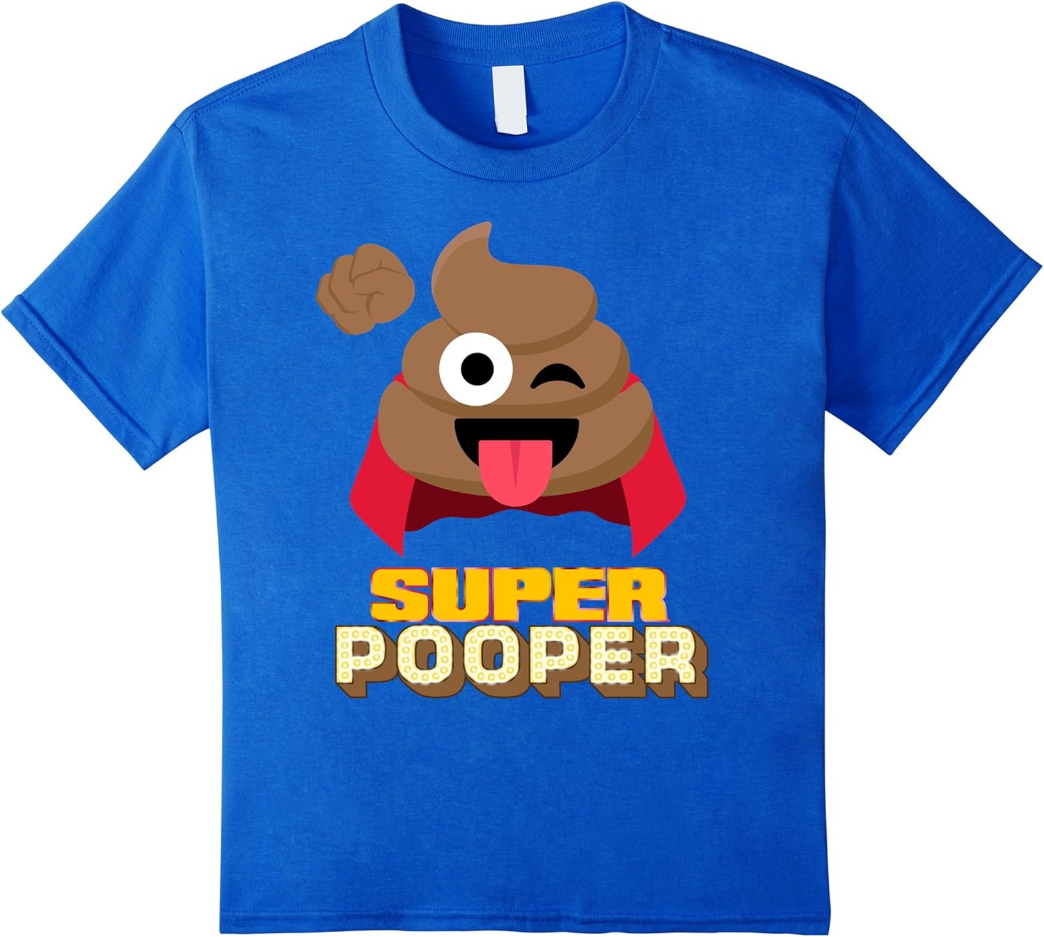 Amazon.com: Super Pooper - Funny Emjoi Shirt - Poo Emoticon : Clothing ...