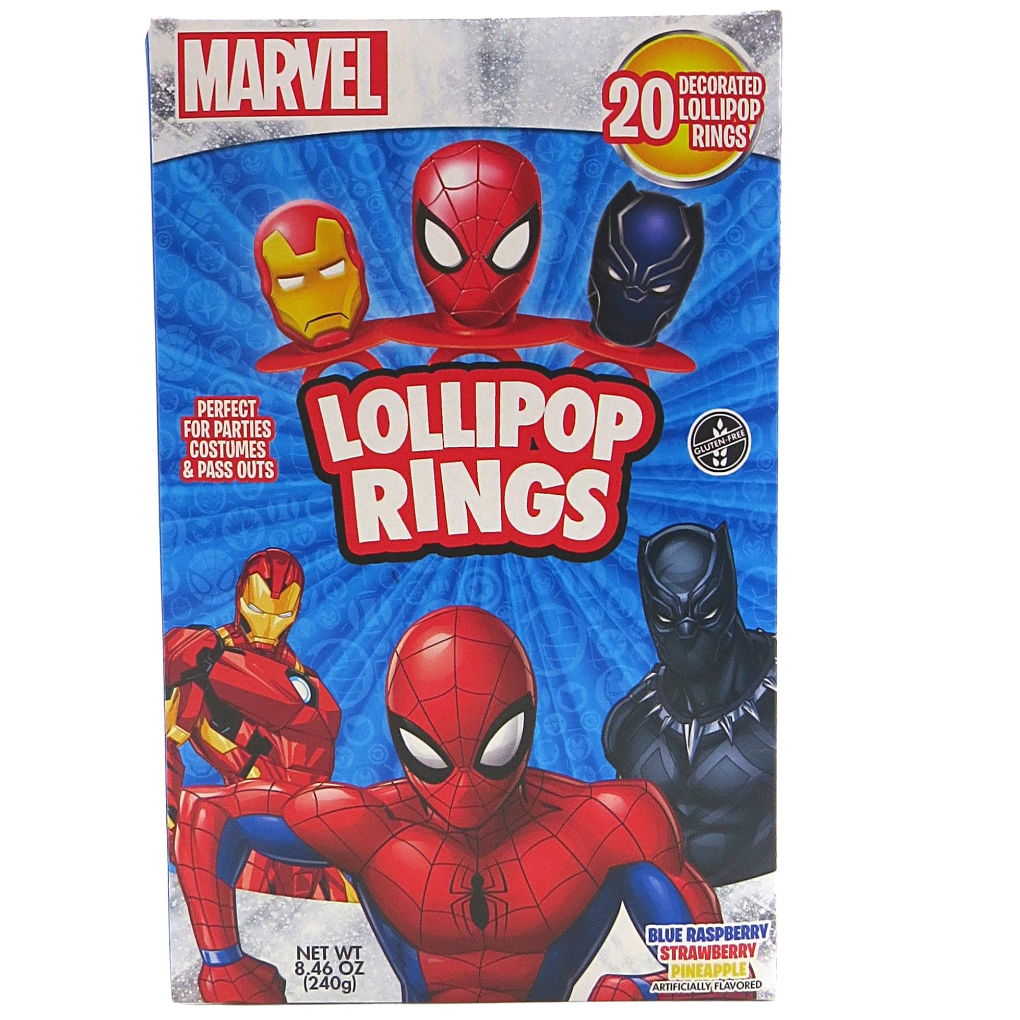 Marvel Lollipop Rings Birthday Decorations, Individually Wrapped Candy ...