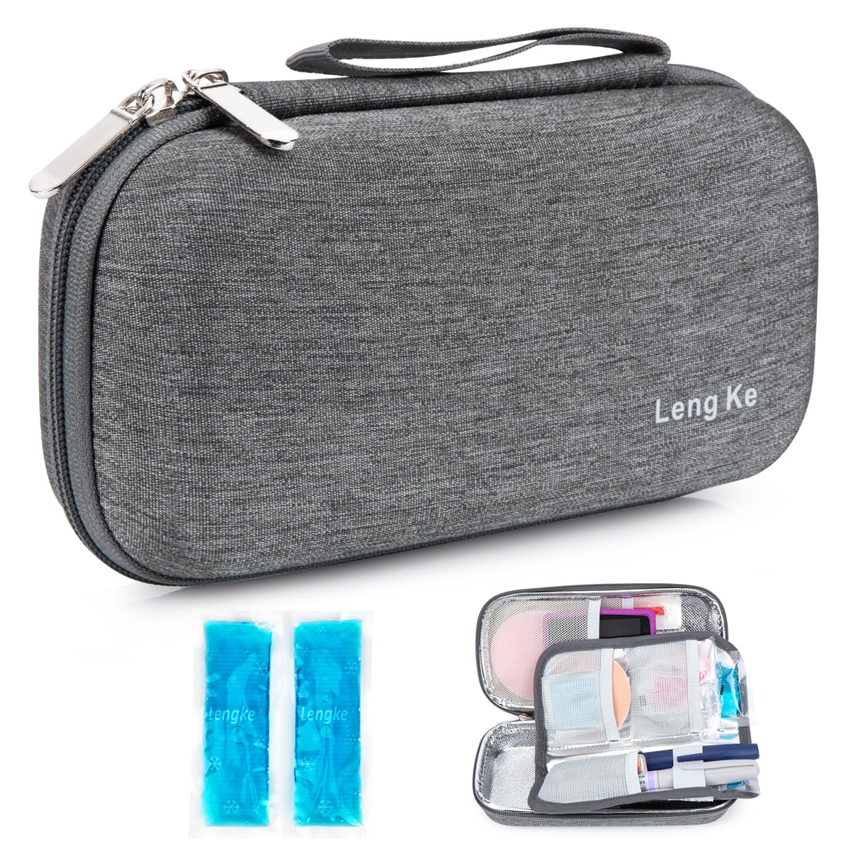 YOUSHARES Insulin Travel Case with 2 Tsa Approved Travel Ice Packs ...