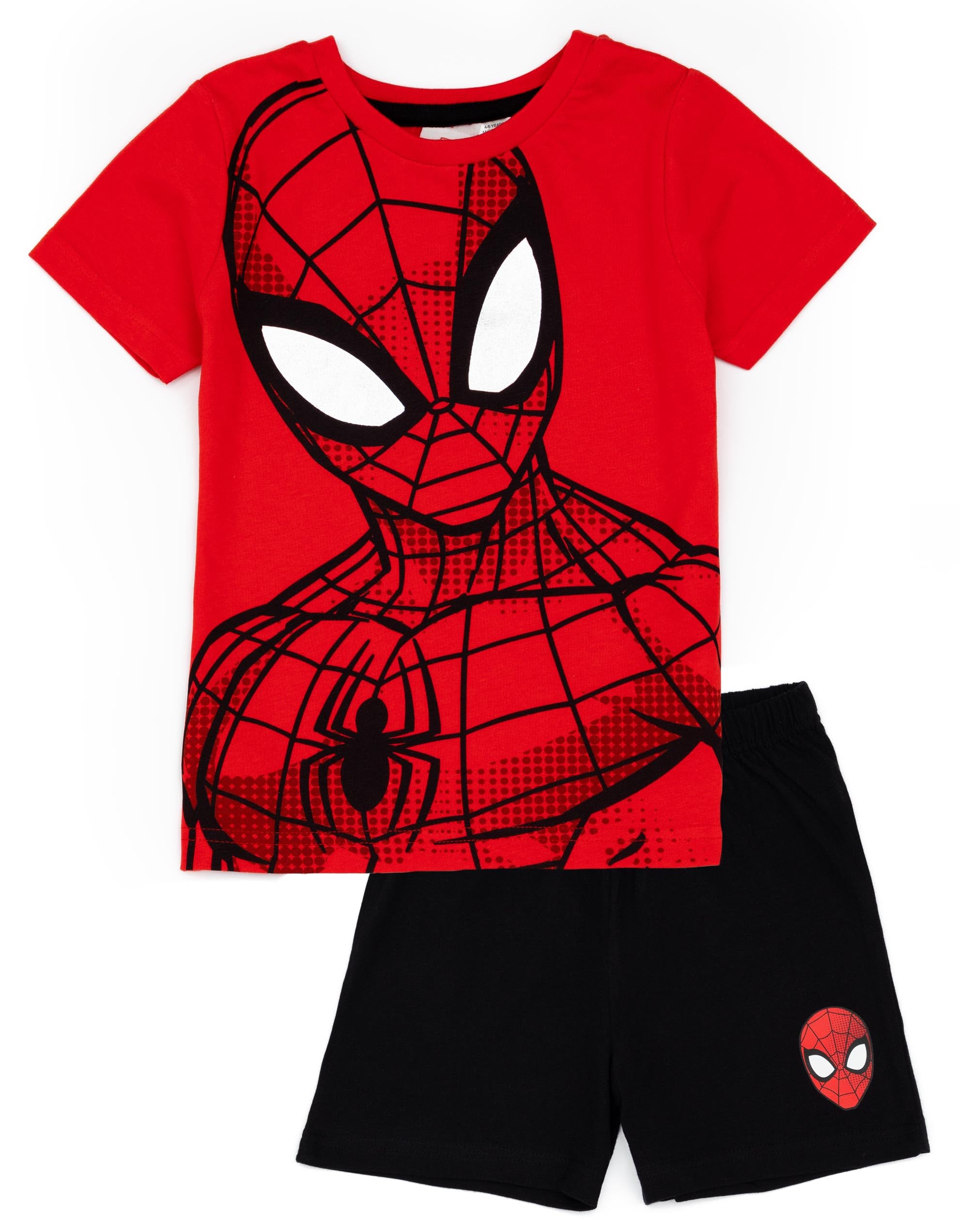 Amazon.com: Marvel Spiderman Boys Pajama Set | Kids Red & Black T-Shirt ...