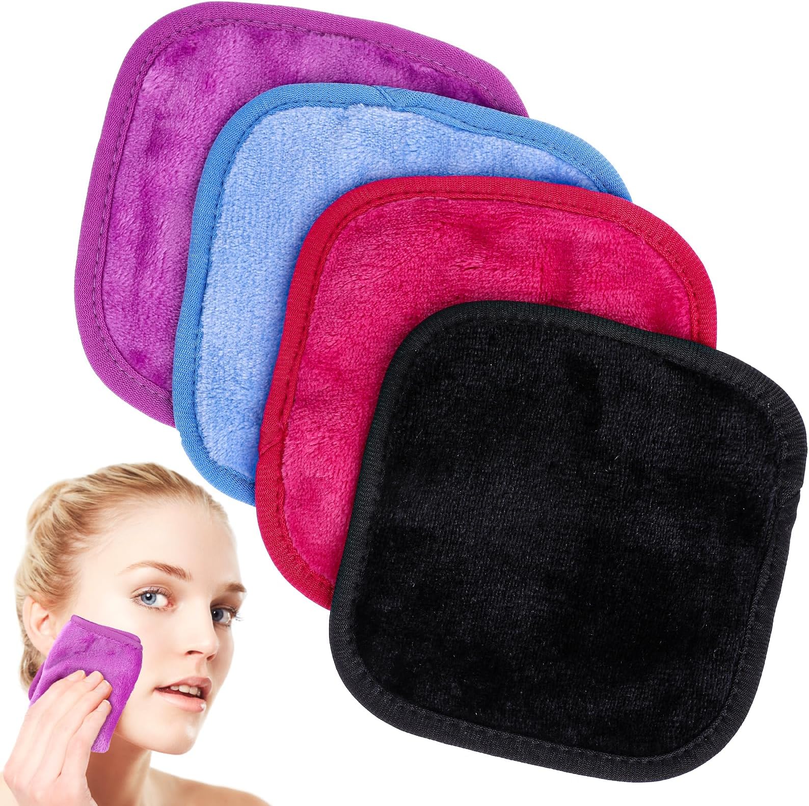 Amazon.com: Makeup Remover Cloths 4 Count: Microfiber Reusable Fast ...