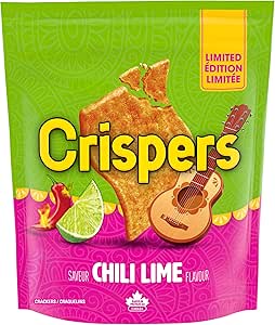 CRISPERS, Chili Lime Crackers, Salty Snacks, Baked In Canada, Limited ...