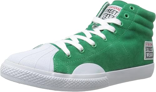 Amazon.com | Vision Street Wear Men's Suede HI-M, Pepper Green/White ...
