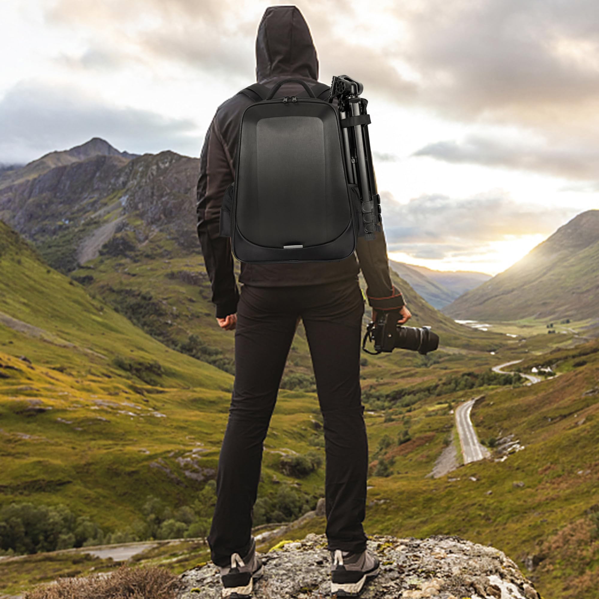 TORIBIO Camera Backpack for DSLR/SLR Mirrorless Camera, Waterproof ...