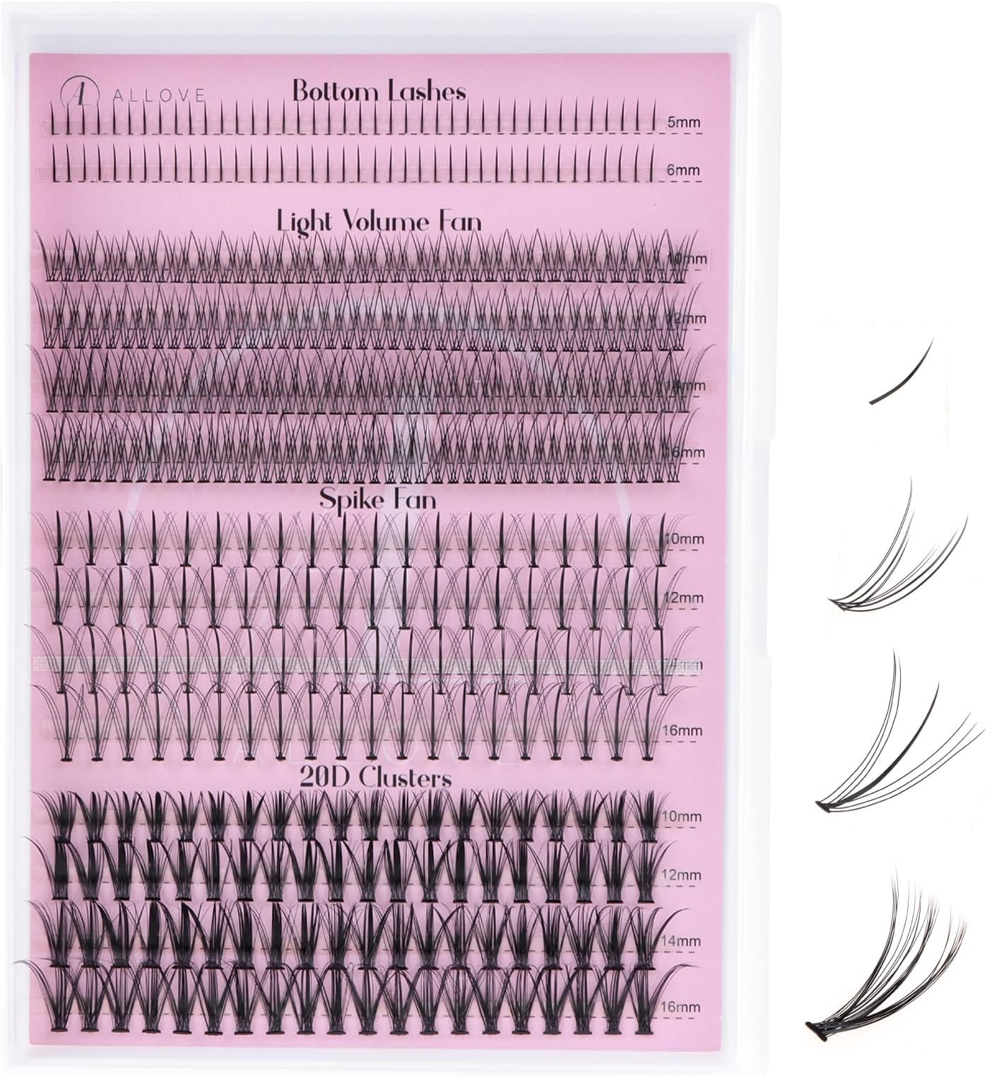 Amazon.com: VAVALASH Natural Individual Lash Clusters Kit Multi-type ...
