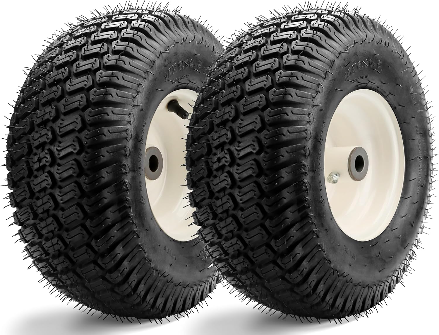 Amazon.com: 2 Pieces 15x6.00-6 Front Lawn Mower Tires & Wheels - NHS ...