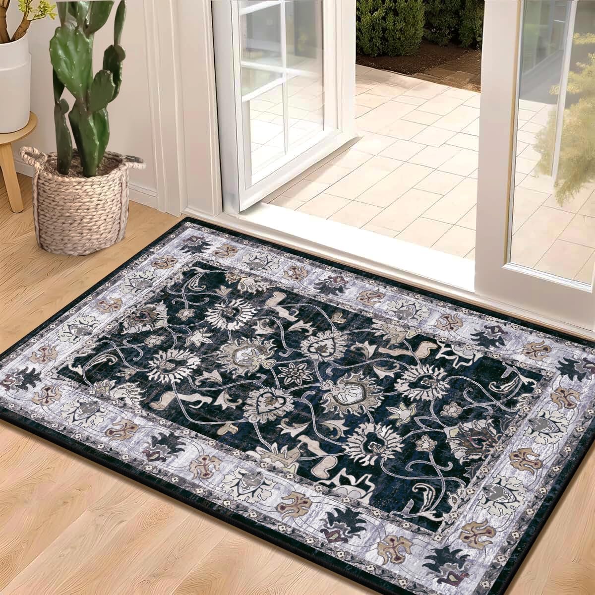 Amazon.com: Yamaziot Washable Area Rug, 2x3 Small Entryway Rug Non-Slip ...