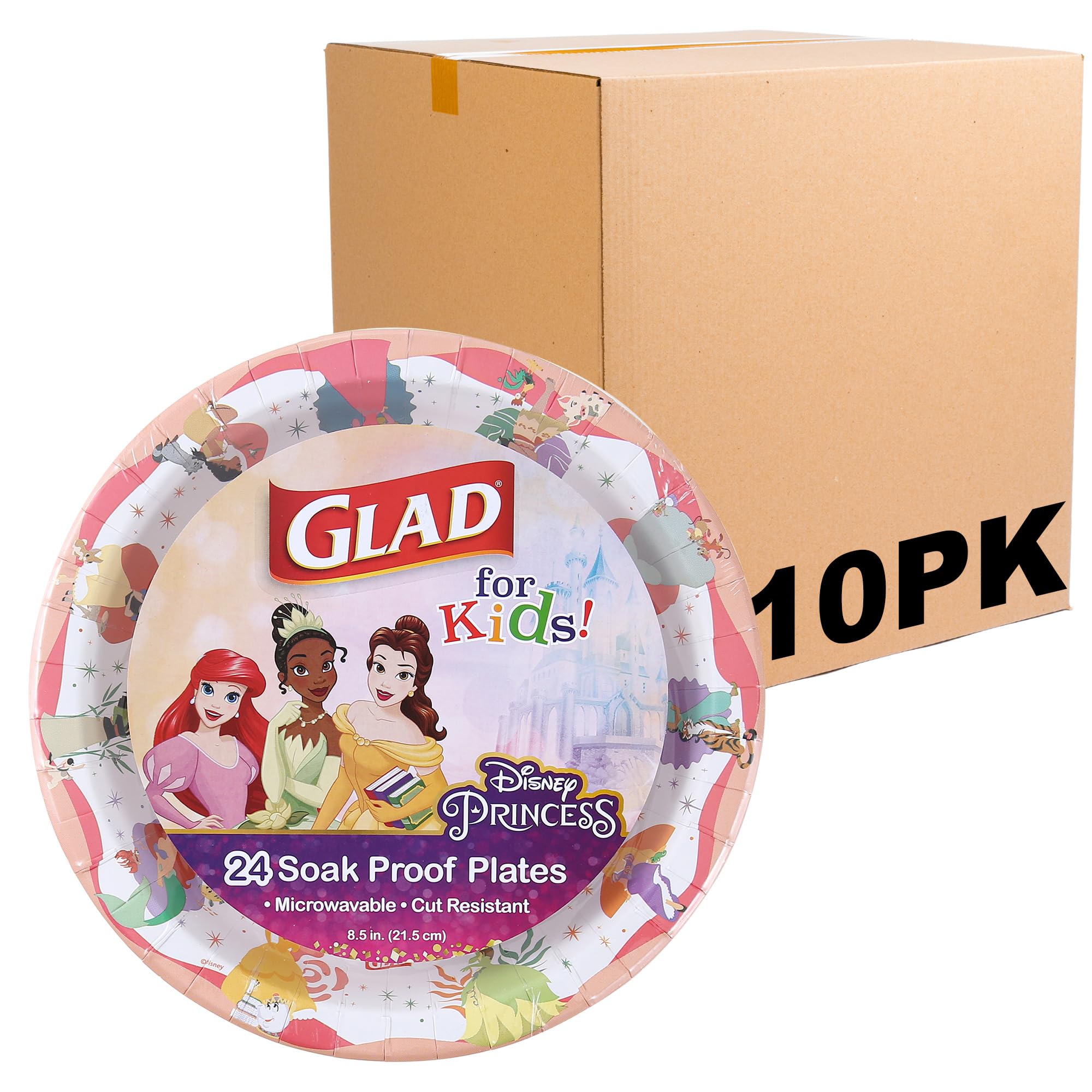 Snapklik.com : Glad For Kids Princess Paper Plates, Magic Is In All Of Us