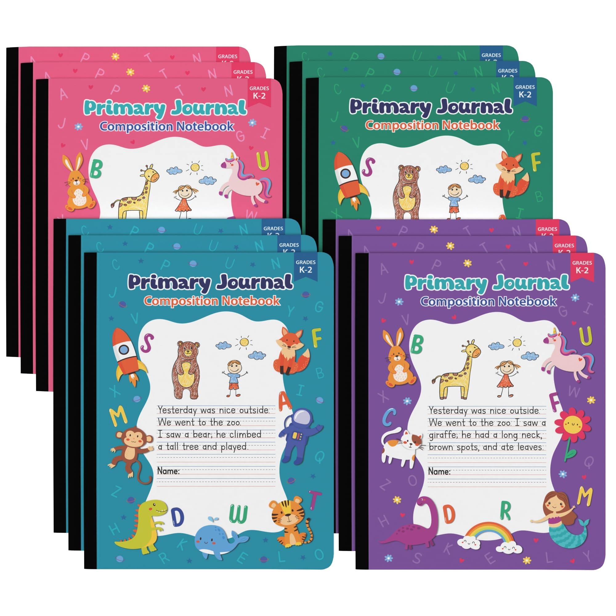 Amazon.com : Primary Journal Grades K-2, primary composition notebook k ...