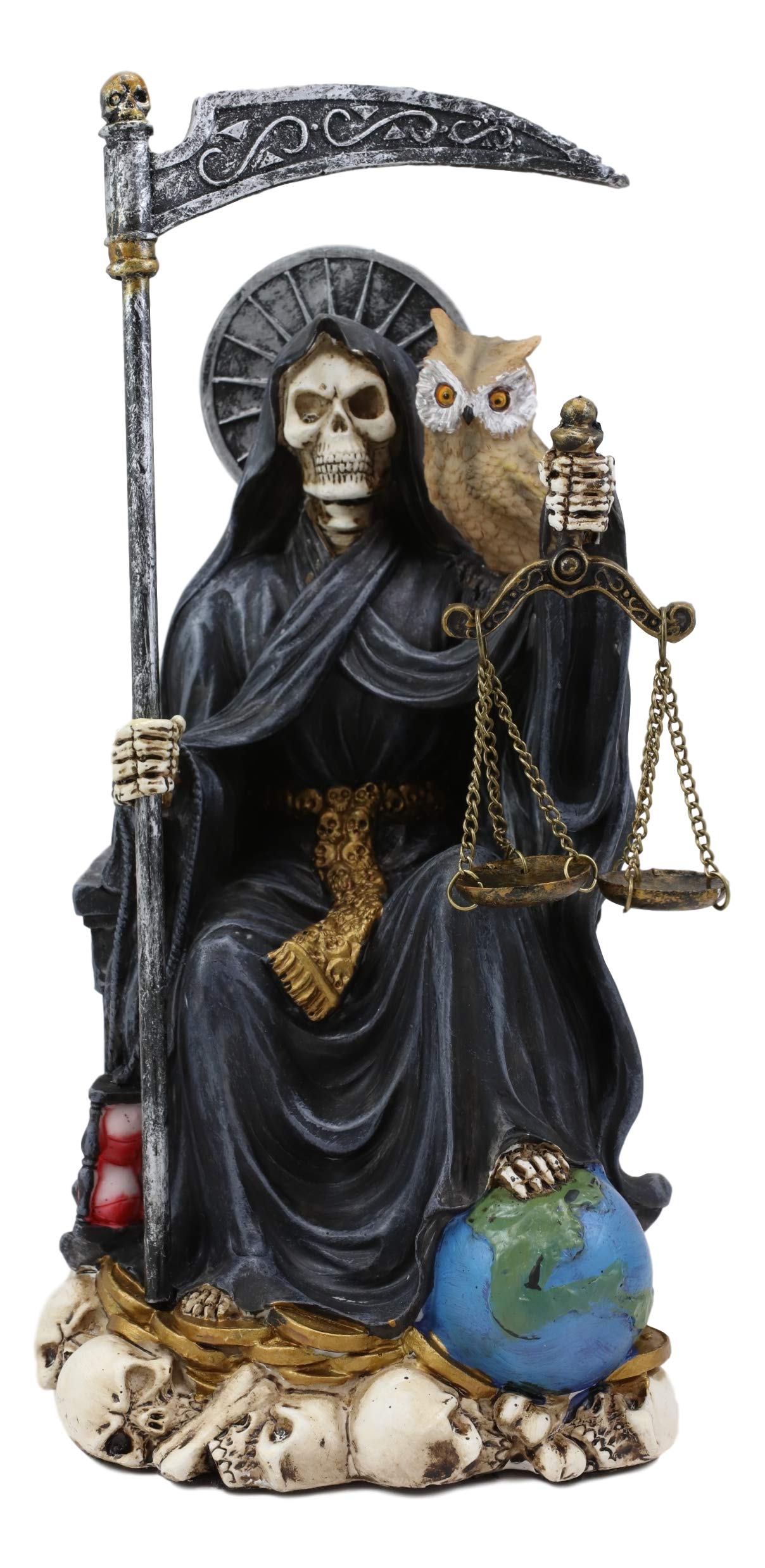 Buy Ebros Gift 9" Tall Mother Holy Death Black Tunic Robe Santa Muerte ...