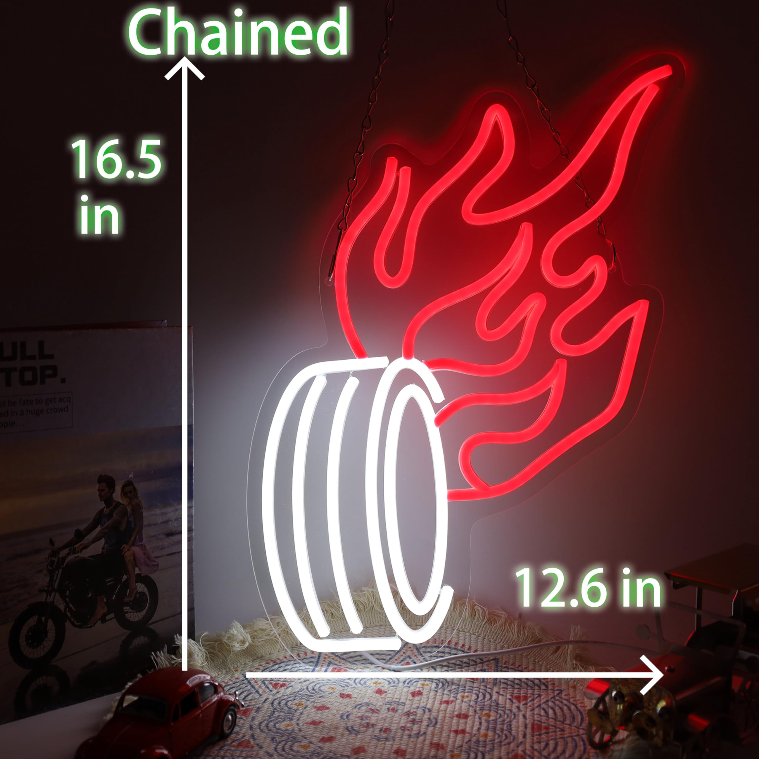 Neon Fire Ferrari Red Lamborghini Sián FKP 37 Neon Wallpaper HD Car