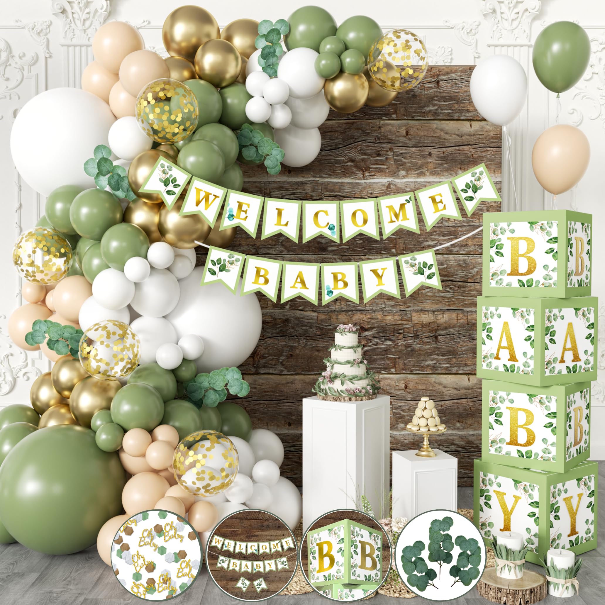 Ideas Para Baby Shower En Color Verde Menta