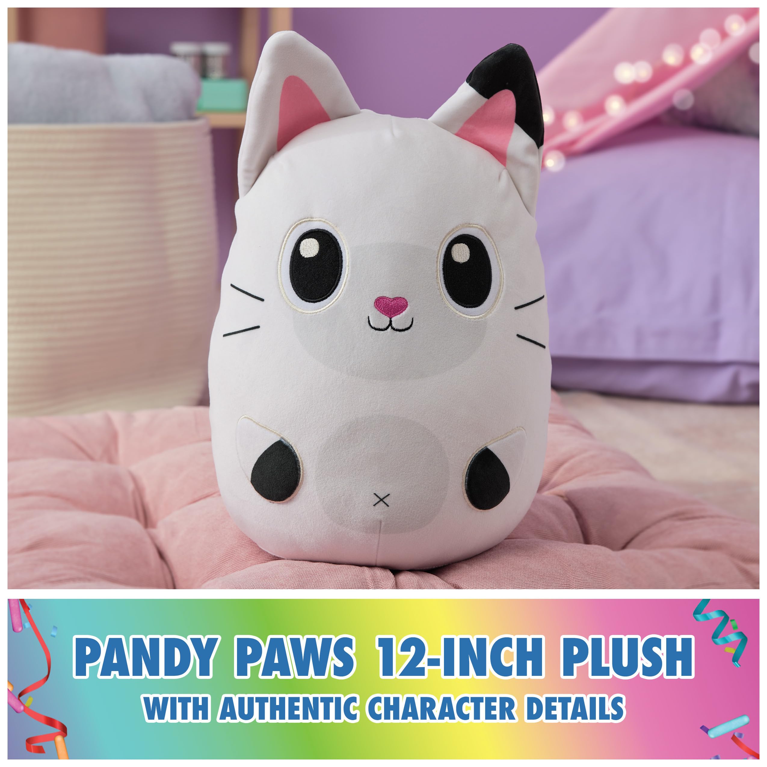 Snapklik.com : GUND Gabbys Dollhouse Official Pandy Paws Squishy Plush Toy