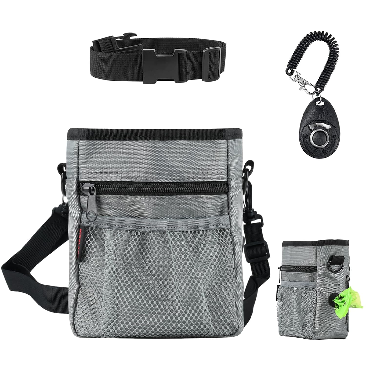 kissleaf Dog Training Kit - Treat Pouch, Pet Training Fanny Pack, Large ...