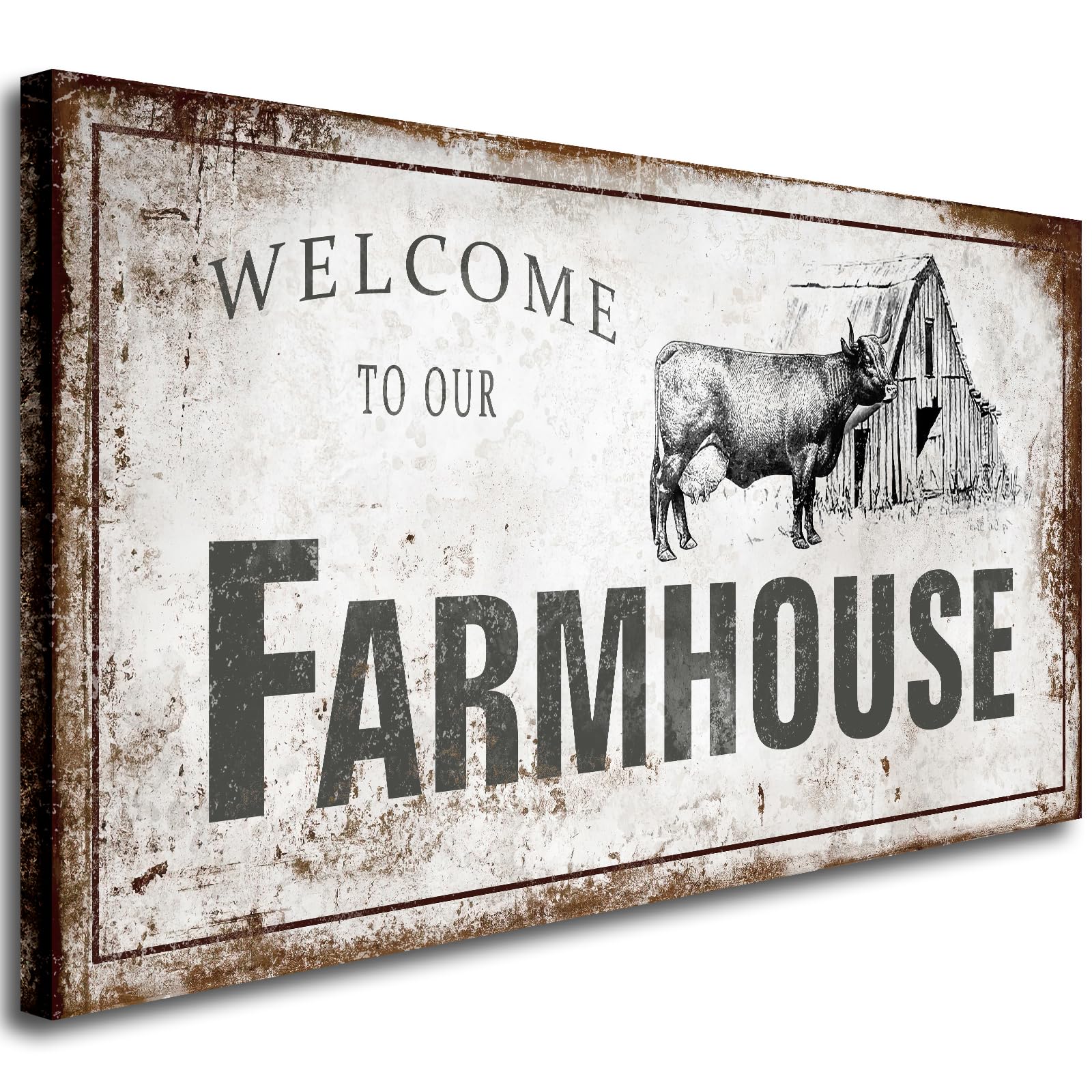 Amazon.com: Canvas Wall Art for Farmhouse Wall Decor,Rustic Wall Art ...
