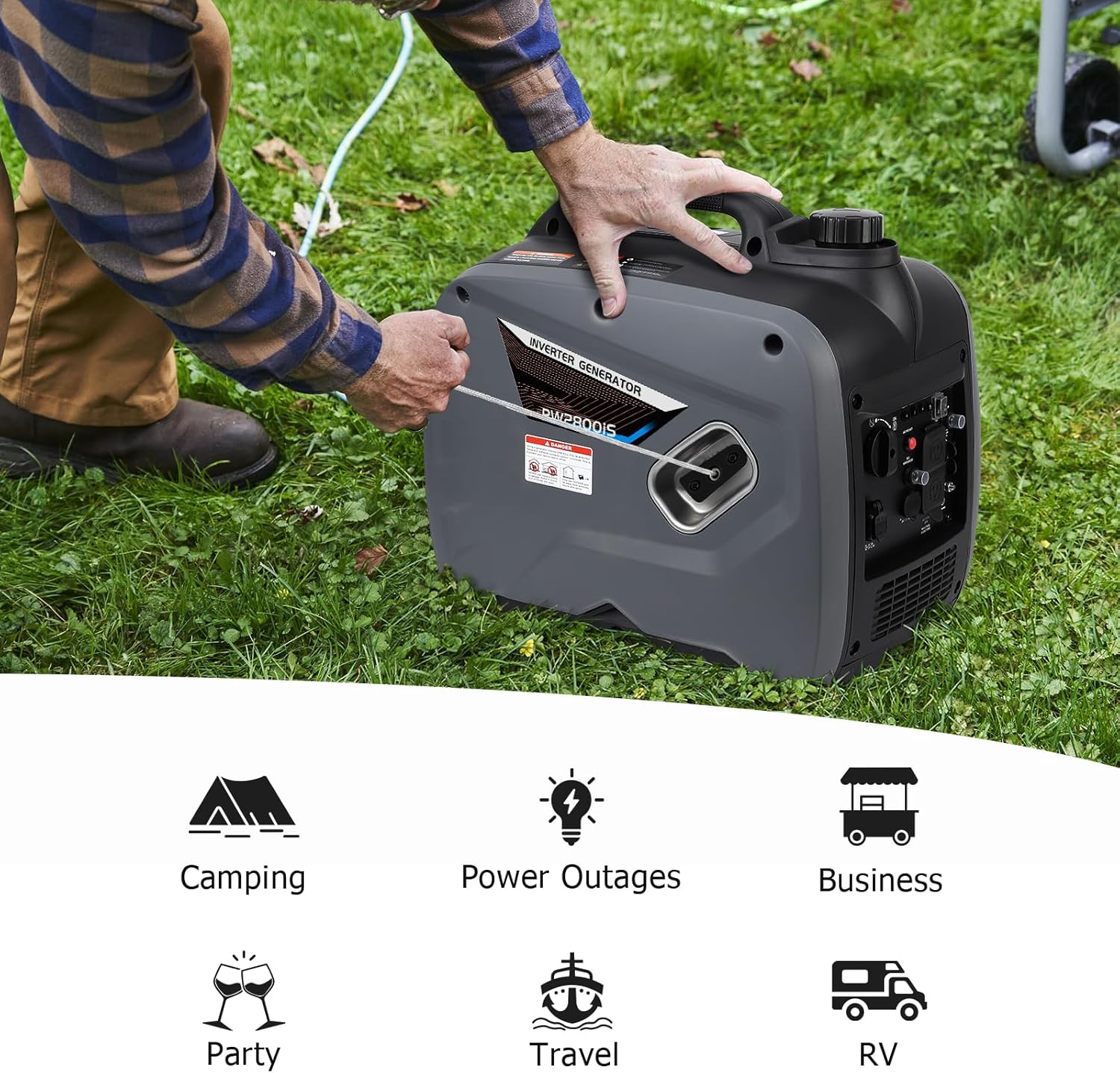 2500W Portable Inverter Generator - Reliable and Efficient for Outdoor ...