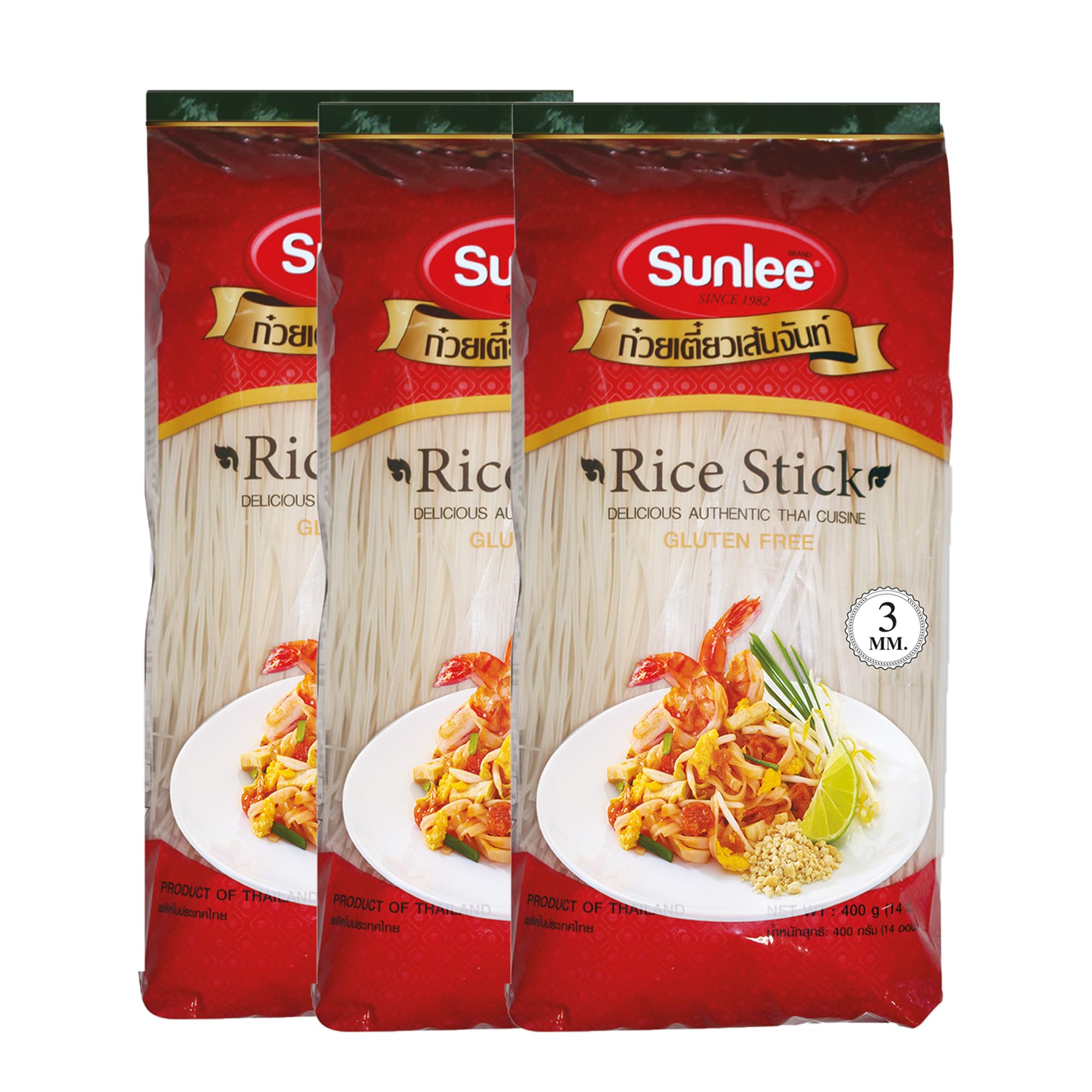 Amazon.com : Sunlee Rice Stick (Rice Noodles) (3 mm) 400g : Grocery ...